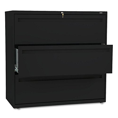 HON 793LP 700 Series Three-Drawer Lateral File, 42w x 19-1/4d, Black