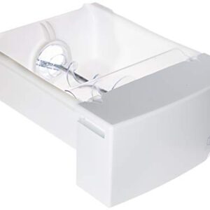 GE WR17X12091 Genuine OEM Ice Bucket Assembly (White) for GE Refrigerators