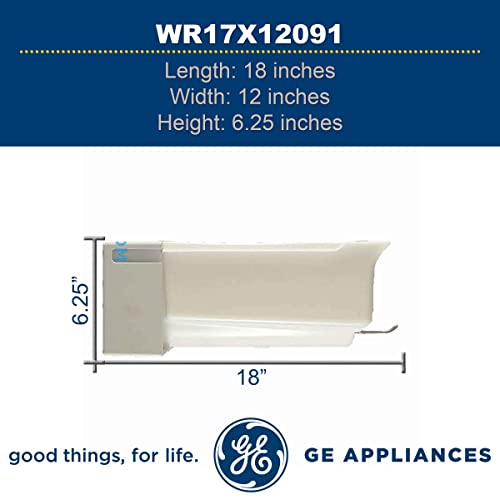 GE WR17X12091 Genuine OEM Ice Bucket Assembly (White) for GE Refrigerators