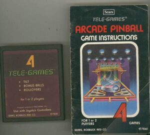 sears tele-games arcade pinball for atari 2600