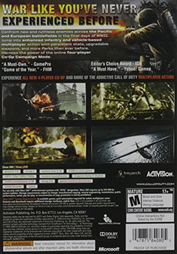 Call of Duty: World At War Xbox 360