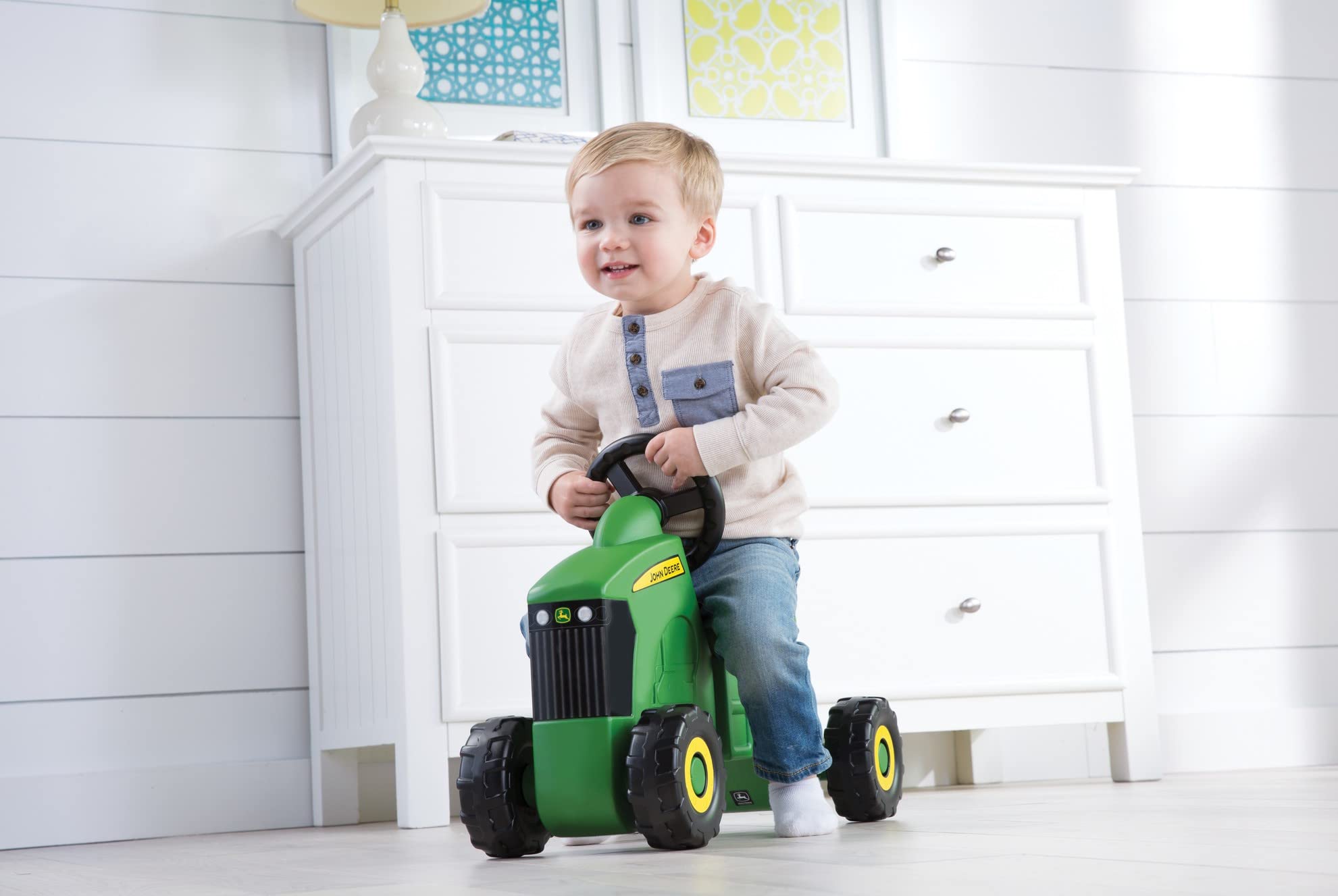 John Deere Sit 'N Scoot Activity Tractor Toy - John Deere Tractor - Ride On Toys - 20 x 9.8 x 16.15 inches - Toddler Toys Ages 2 Years and Up