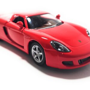 KiNSMART Porsche Carrera GT Red 5" 1:36 Scale Die Cast Metal Model Toy Race Car