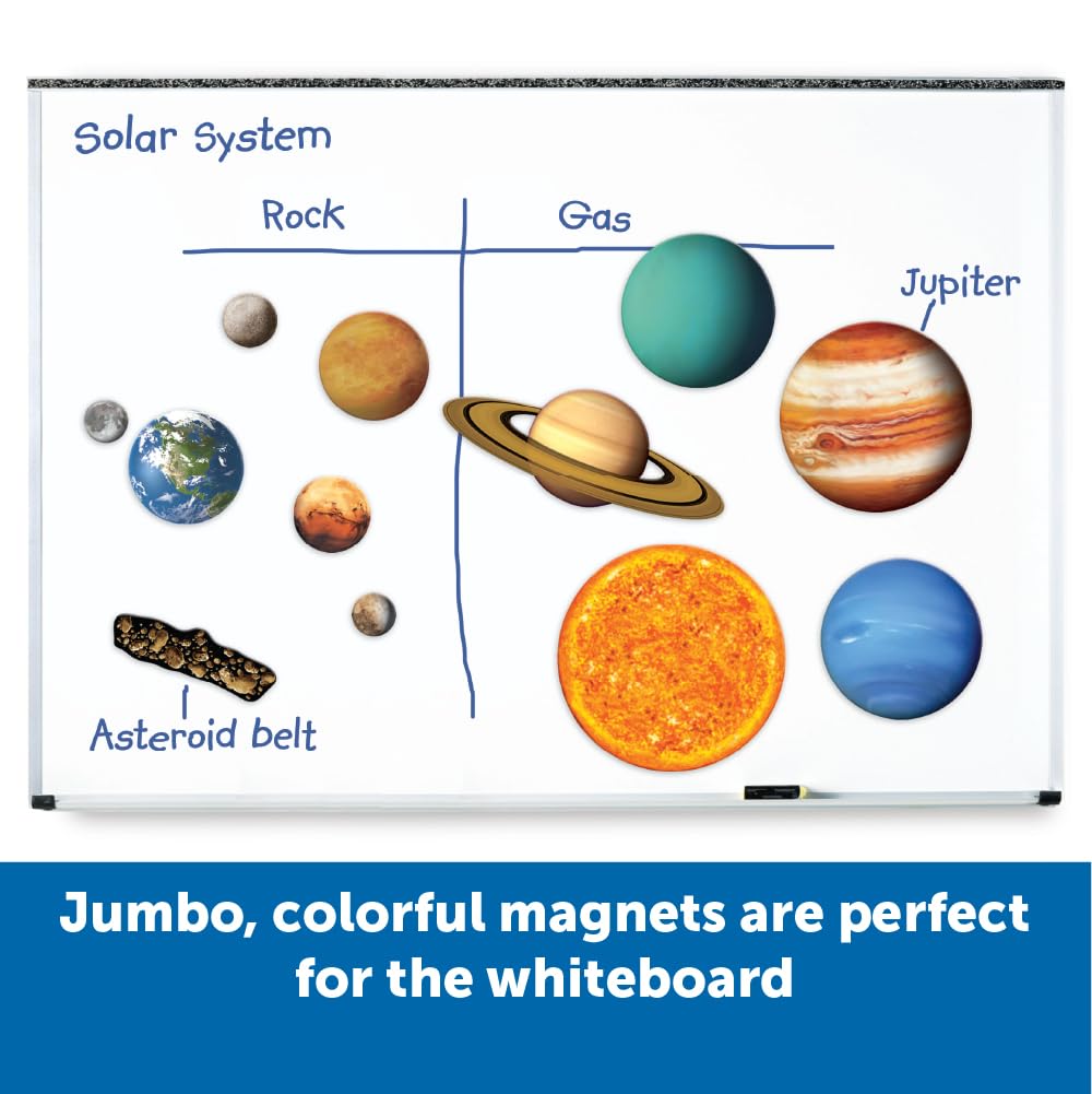 Learning Resources Giant Magnetic Solar System, Whiteboard Display, 13 Piece Set