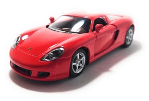 kinsmart porsche carrera gt red 5" 1:36 scale die cast metal model toy race car