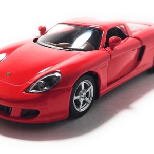 KiNSMART Porsche Carrera GT Red 5" 1:36 Scale Die Cast Metal Model Toy Race Car