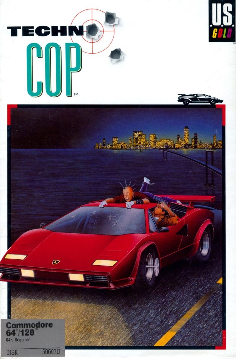 Techno Cop (1988) by U.S. Gold for Commodore 64/128 - For Commodore 1541 Floppy Disk Drive (and compatible)