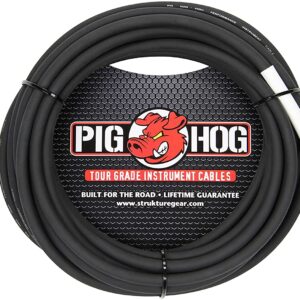 Pig Hog PH25 High Performance 8mm 1/4" Guitar Instrument Cable, 25 Feet