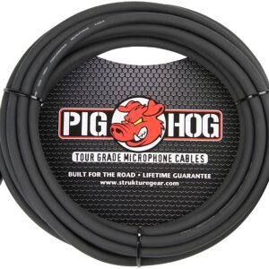 Pig Hog PHM20 High Performance 8mm XLR Microphone Cable, 20 Feet,Black