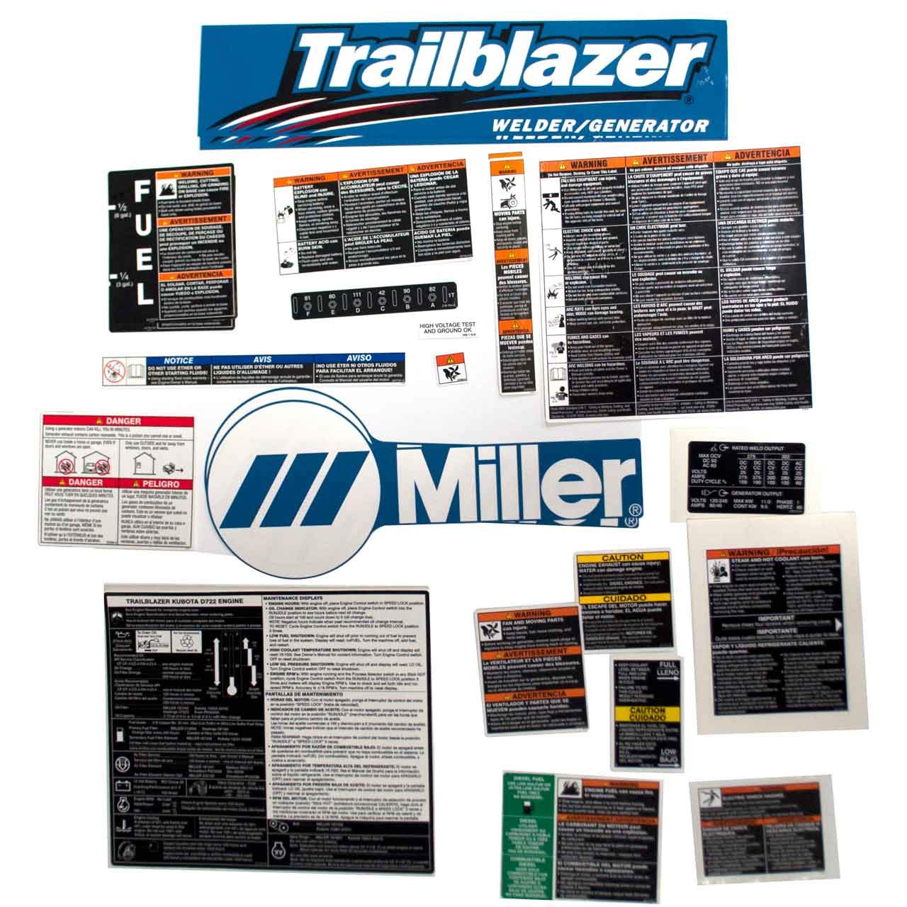 Miller 219947 Kit, Label