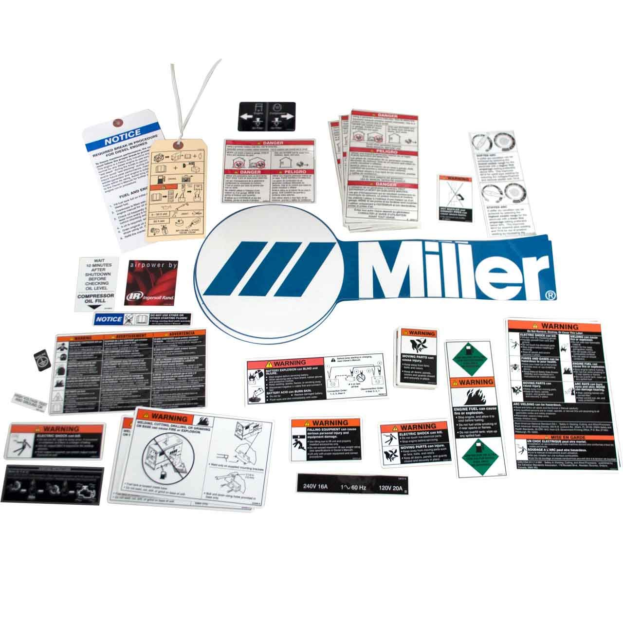 Miller 206470 Label, Kit Air Pak