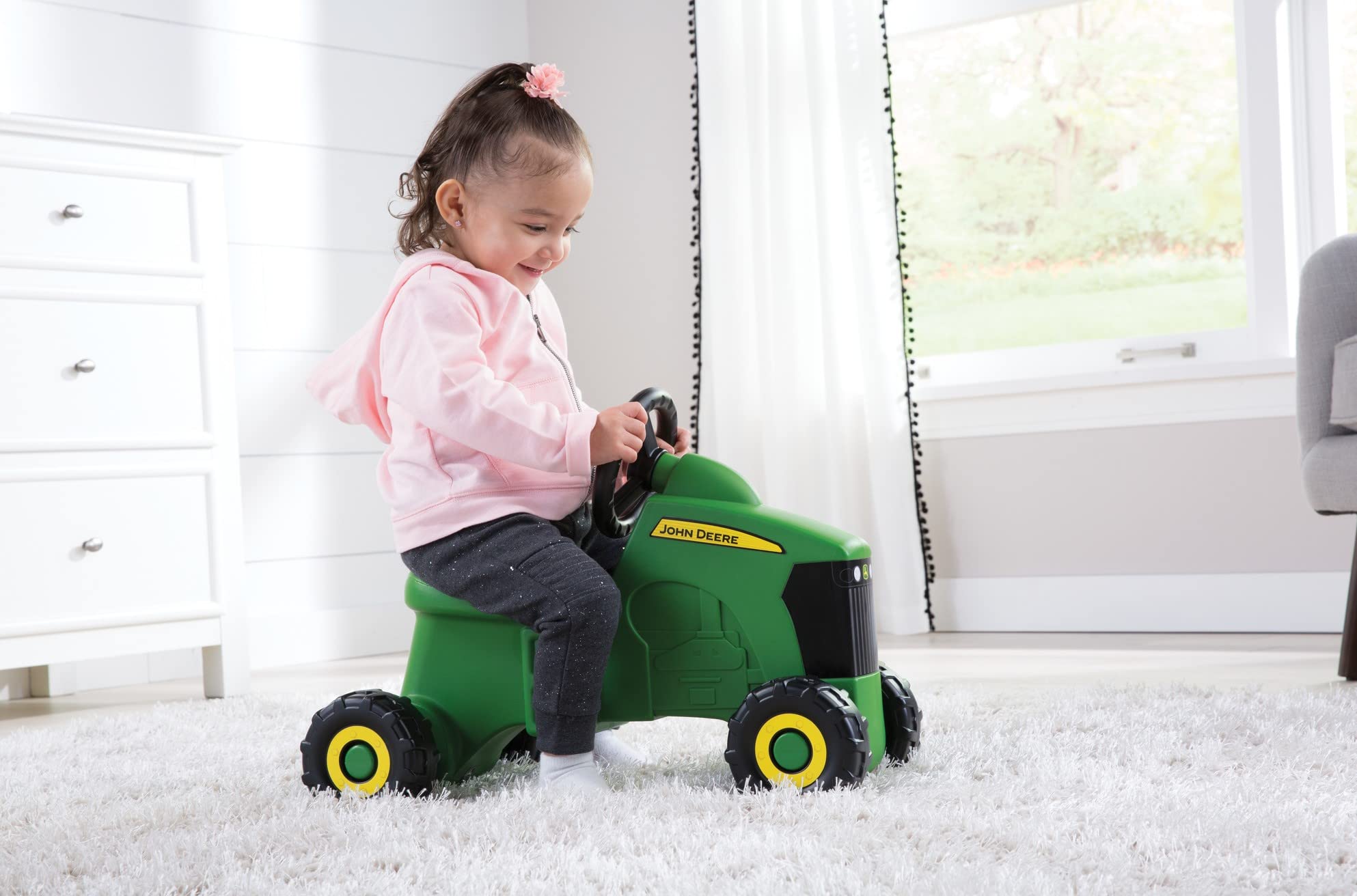 John Deere Sit 'N Scoot Activity Tractor Toy - John Deere Tractor - Ride On Toys - 20 x 9.8 x 16.15 inches - Toddler Toys Ages 2 Years and Up