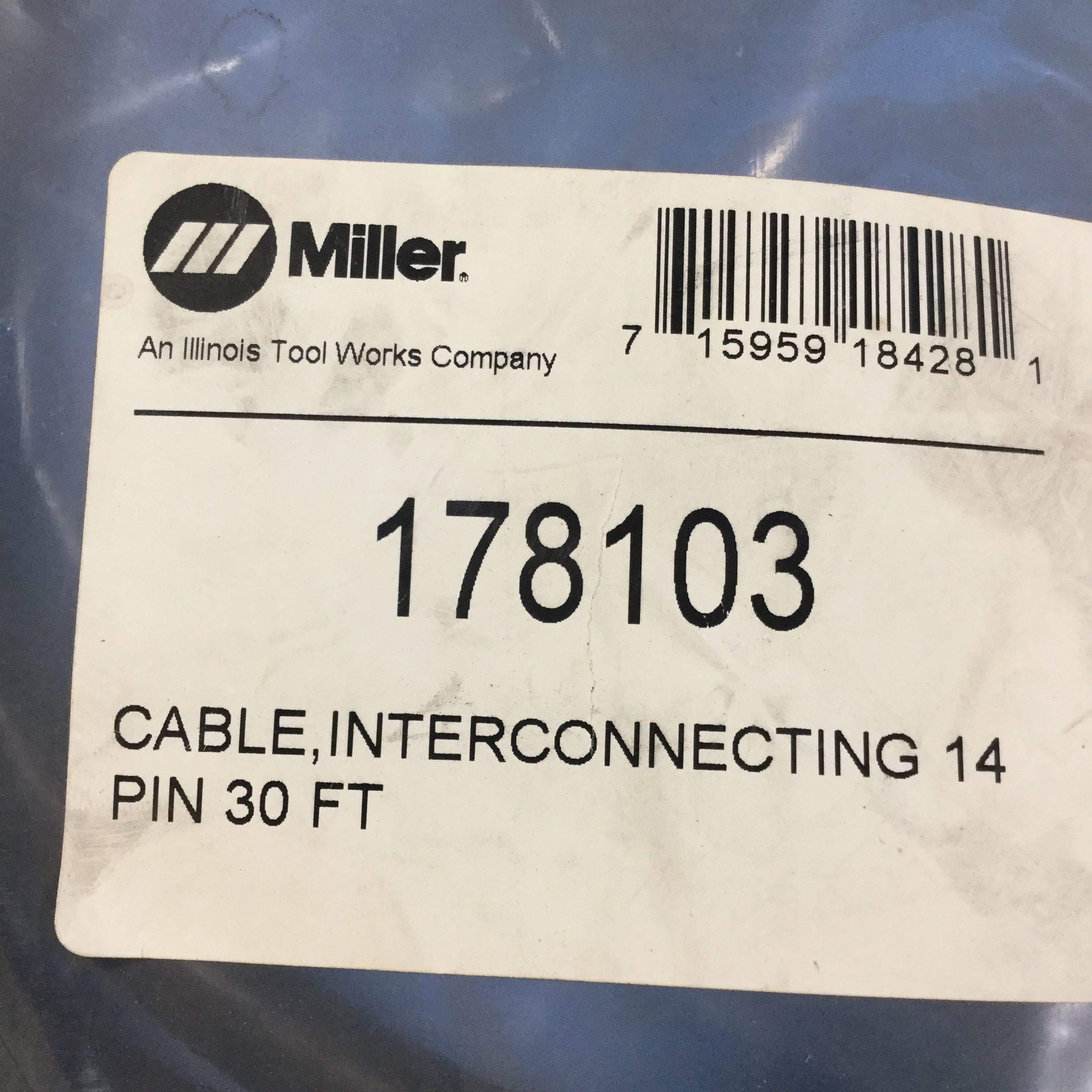 Miller Electric 178103 Cable Interconnecting 14Pin 30FT