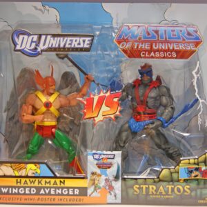 DC Universe Masters of the Universe Classics Exclusive Action Figure 2Pack Hawkman vs. Stratos