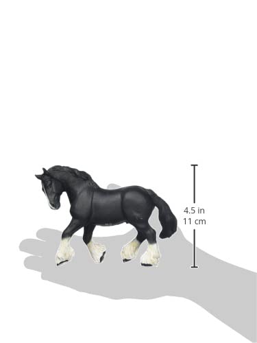 Papo - Hand-Painted - Figurine - Horses,Foals and Ponies - Black Shire Horse Figure-51517 - Collectible - for Children - Suitable for Boys and Girls - from 3 Years Old