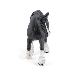 Papo - Hand-Painted - Figurine - Horses,Foals and Ponies - Black Shire Horse Figure-51517 - Collectible - for Children - Suitable for Boys and Girls - from 3 Years Old