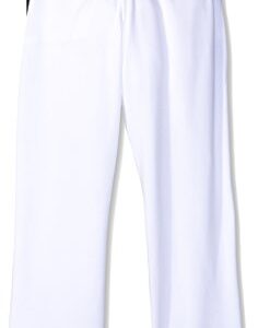 Rawlings Youth Relaxed Fit V-Notch Insert Baseball Pant, White with Black Insert, Youth X-Large