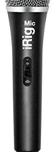 IK Multimedia iRig Mic Handheld Condenser Microphone for Mobile Devices, Metal Housing, 3.5mm Jack for iPhone, iPad, iPod Touch, and Android Devices Plus Headphone Output