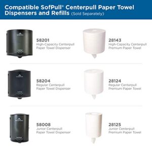 SOFPULL CENTERPULL HIGH-CAPACITY PAPER TOWELS BY GP PRO (GEORGIA-PACIFIC), 28143, WHITE, 4 ROLLS PER CASE, 567 TOWELS PER ROLL