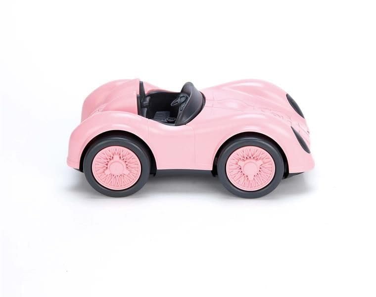 Green Toys Race Car, Pink - Pretend Play, Motor Skills, Kids Toy Vehicle. No BPA, phthalates, PVC. Dishwasher Safe, Recycled Plastic, Made in USA.