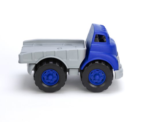 Green Toys Flat Bed Truck Blue/Grey & Race Car Red, 12 months - 6 years