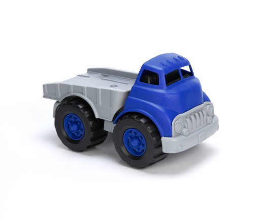 Green Toys Flat Bed Truck Blue/Grey & Race Car Red, 12 months - 6 years