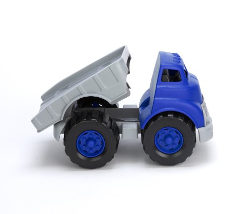 Green Toys Flat Bed Truck Blue/Grey & Race Car Red, 12 months - 6 years