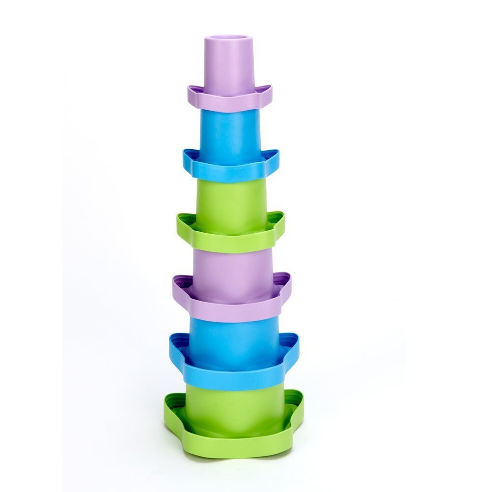 Green Toys Stacking Cups, Purple/Blue/Green