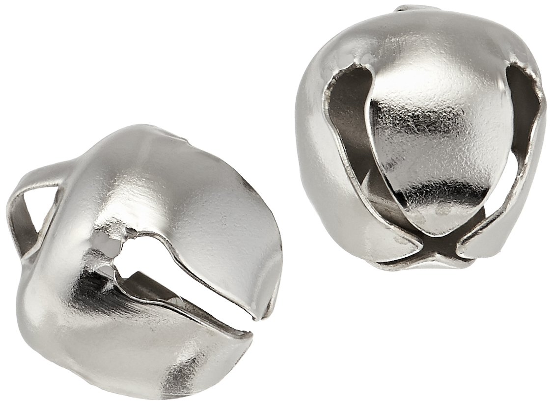 Darice 144 Piece, 1/2 Inch Silver Jingle Bells (10155-19)