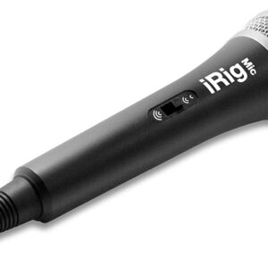 IK Multimedia iRig Mic Handheld Condenser Microphone for Mobile Devices, Metal Housing, 3.5mm Jack for iPhone, iPad, iPod Touch, and Android Devices Plus Headphone Output