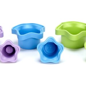 Green Toys Stacking Cups, Purple/Blue/Green