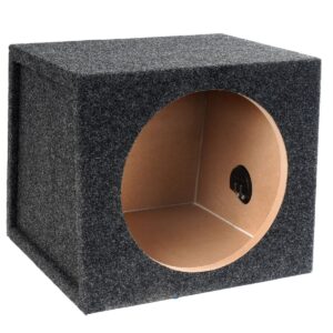 atrend 12sa 12” single sealed subwoofer/speaker enclosure subwoofer box designed and engineered in usa with the latest in computer automated design so you can let the music move you