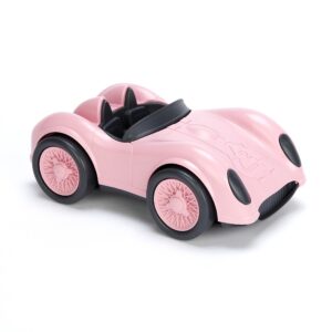 Green Toys Race Car, Pink - Pretend Play, Motor Skills, Kids Toy Vehicle. No BPA, phthalates, PVC. Dishwasher Safe, Recycled Plastic, Made in USA.