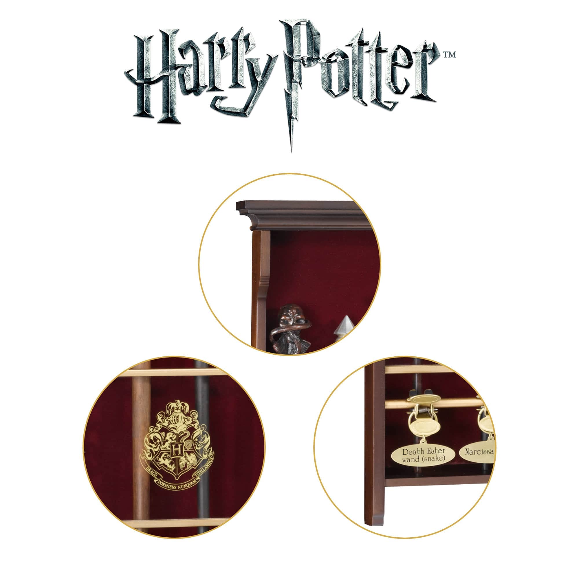 The Noble Collection Harry Potter 10 Wand Display - Wooden Display Case for 10 Wands (Not Included) - Officially Licensed Film Set Movie Props Gifts Merchandise