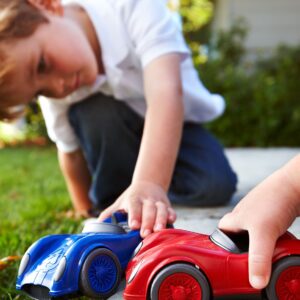 Green Toys Race Car, Pink - Pretend Play, Motor Skills, Kids Toy Vehicle. No BPA, phthalates, PVC. Dishwasher Safe, Recycled Plastic, Made in USA.