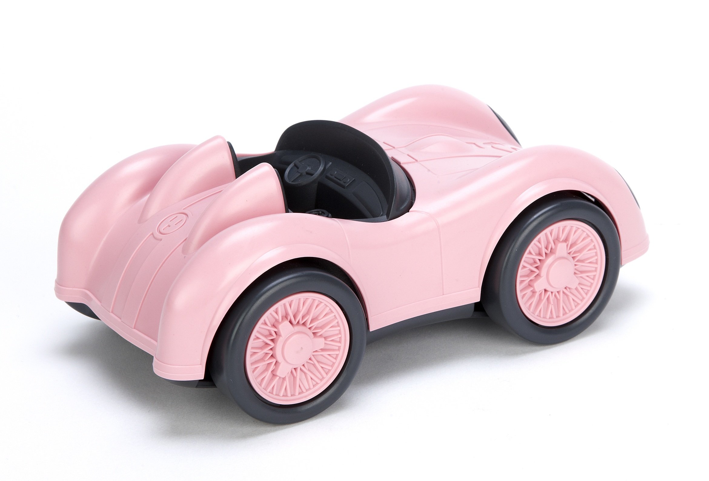 Green Toys Race Car, Pink - Pretend Play, Motor Skills, Kids Toy Vehicle. No BPA, phthalates, PVC. Dishwasher Safe, Recycled Plastic, Made in USA.