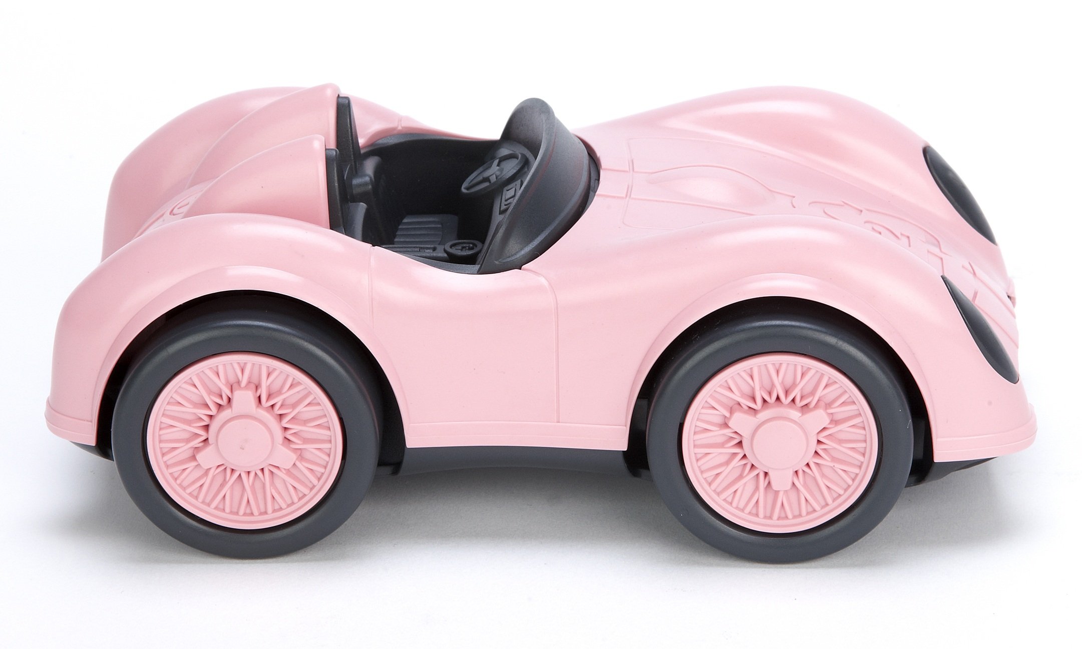 Green Toys Race Car, Pink - Pretend Play, Motor Skills, Kids Toy Vehicle. No BPA, phthalates, PVC. Dishwasher Safe, Recycled Plastic, Made in USA.