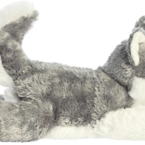 Aurora® Adorable Flopsie™ Shadow™ Stuffed Animal - Playful Ease - Timeless Companions - Gray 12 Inches