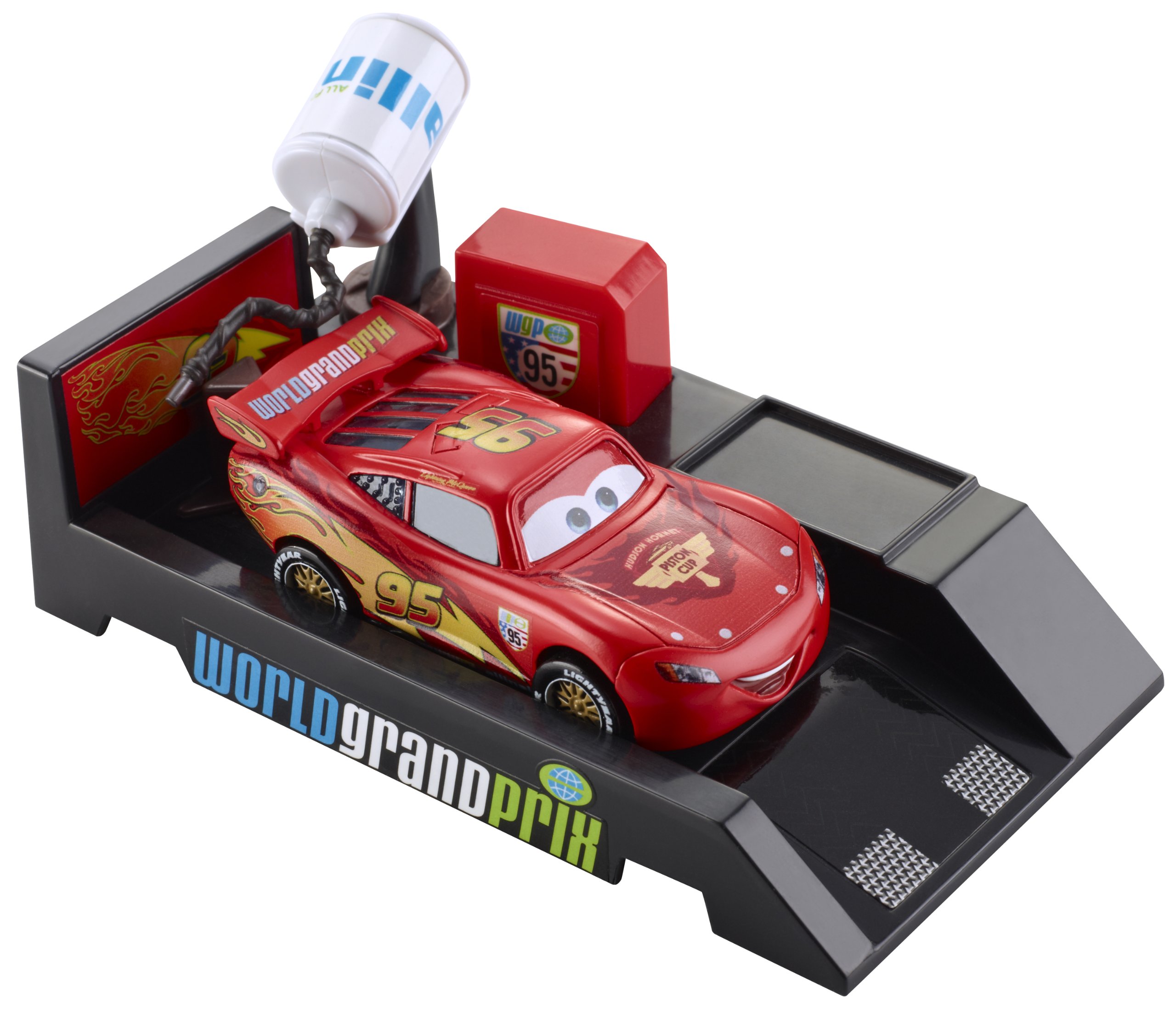 Disney Cars Toys 2 Pit Stop Launchers Lightning McQueen