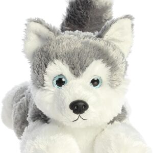 Aurora® Adorable Flopsie™ Shadow™ Stuffed Animal - Playful Ease - Timeless Companions - Gray 12 Inches