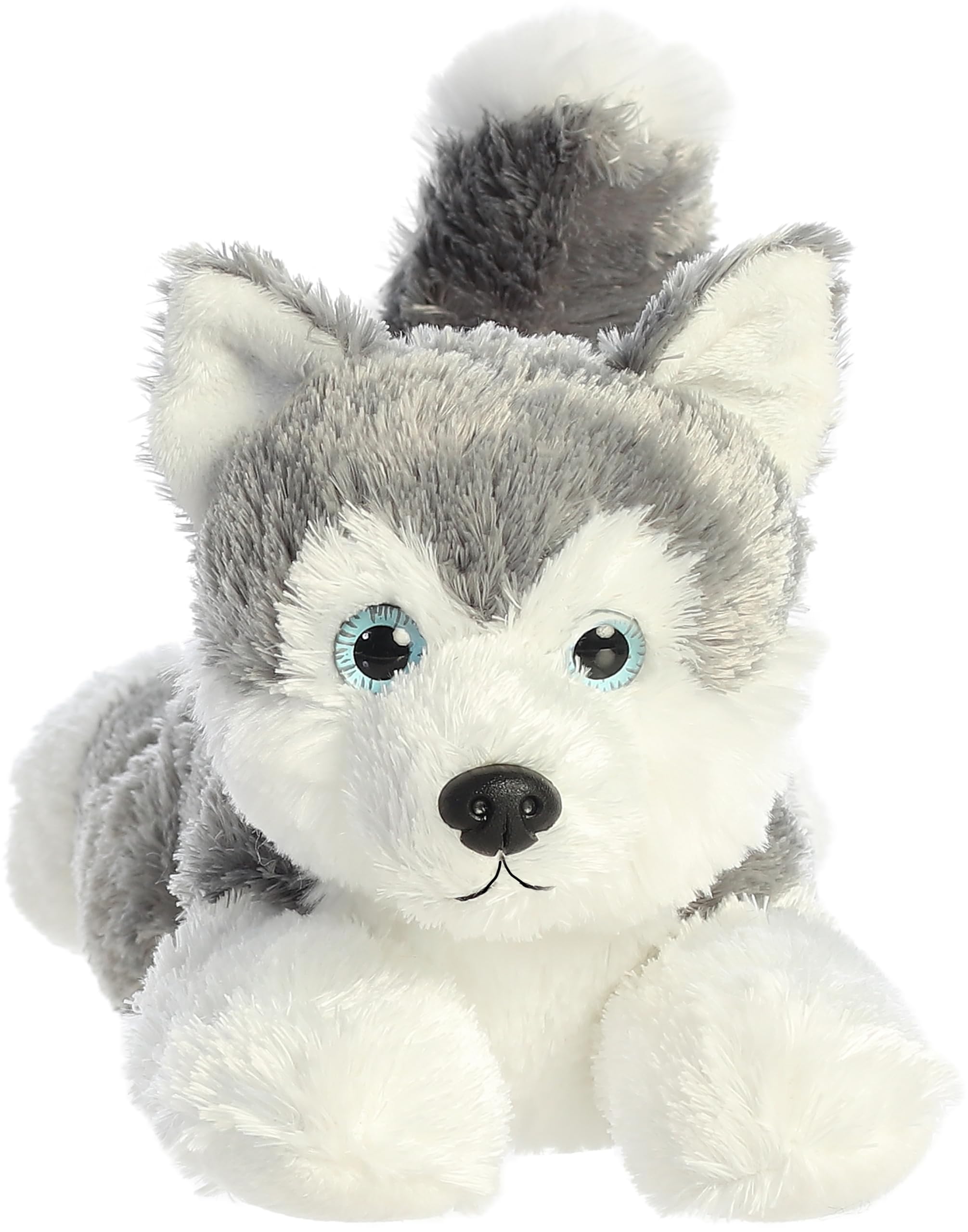 Aurora® Adorable Flopsie™ Shadow™ Stuffed Animal - Playful Ease - Timeless Companions - Gray 12 Inches