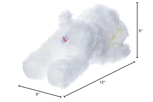 Aurora® Adorable Flopsie™ Bonita™ Stuffed Animal - Playful Ease - Timeless Companions - White 12 Inches