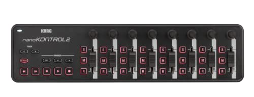 Korg nanoKONTROL2 Slim-Line USB Control Surface, Black