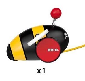 BRIO World - 30165 Pull Along Bumblebee | The Perfect Playmate for Your Toddler