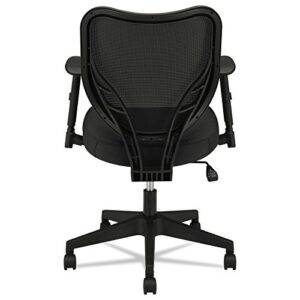 HON High Back Task Chair - Mesh Back Office Chair for Computer Desk, Black (HVL551)