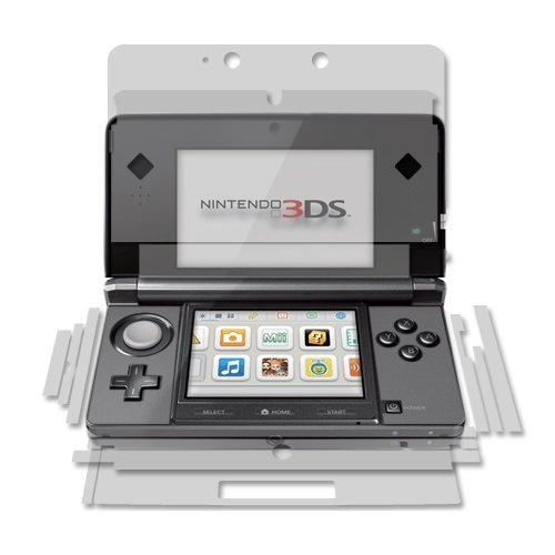 Skinomi Full Body Skin Protector Compatible with Nintendo 3DS (Screen Protector + Back Cover) TechSkin Full Coverage Clear HD Film