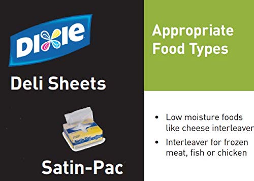 Dixie Satin-Pac, S-15, Clear, High-Density Polyethylene Film, 10.75" Length x 15" Width by GP PRO (Georgia-Pacific) (Case of 10 Pack, 1000 Sheets per Pack ), 15" W x 10.75" L