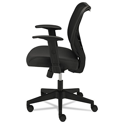 HON High Back Task Chair - Mesh Back Office Chair for Computer Desk, Black (HVL551)