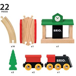 BRIO World - 33028 Classic Figure 8 Set - 22 Piece Wooden Toy Train Set with Accessories and Tracks | Enhances Creativity | Compatible Toys | FSC-Certified Wood | Perfect for Kids Age 2+