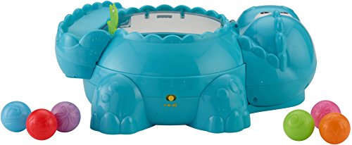 Fisher-Price Baby Crawling Toy, Poppity Pop Musical Dino Ball-Popper with Sounds for Infants Ages 6+ Months, Blue